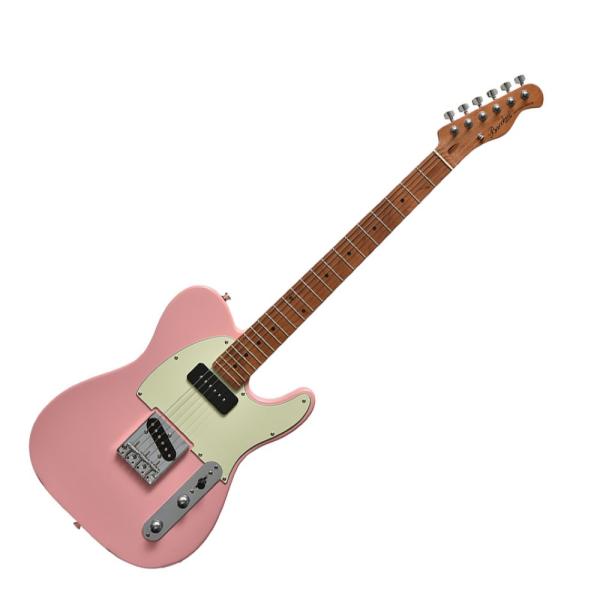 ●ローステッドメイプル＆P-90タイプPU搭載： ネックと指板にローステッドメイプルを使用し、フロントPUにP-90タイプを搭載したBTE-2-RSM/M。  伝統的なTLタイプのギターは2シングルピックアップで、シャープなサウンドが特徴で...