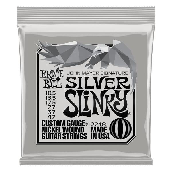 【1セット】 ERNIE BALL アーニーボール 10.5-47 Silver Slinky (2218) エレキギター弦 John Mayer Signature ジョン・メイヤー  ジョン・メイヤーが求めた究極のトーン、シルバー・スリ...