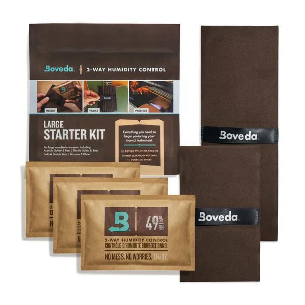Boveda ボヴェダ BVMSK49-LG 湿度調整剤 BOVEDA 49% スターターキット Large  ギターをはじめとする、木製の楽器の湿度管理に必要なもの全てがセットになったBovedaのスターターキットです。  ギター等の木製...