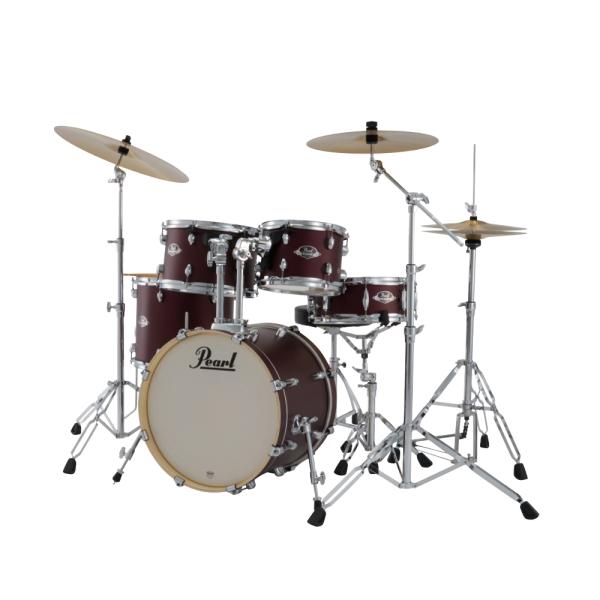 Pearl パール EXX785N/C #864 サテンスカーレット EXPORT ジュニアサイズ ドラムセット  全てが揃ったジュニアサイズのドラムフルセット。  パール75年の歴史の中で、最も多くのドラマーに愛用されている実績を持つEx...