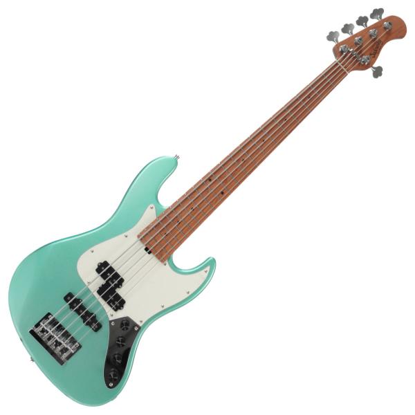Sadowsky サドウスキー MetroExpress MX21 HP5 Maple Fingerboard Sage Green Metallic 5弦エレキベース 21-Fret Hybrid P/J Bass Maple Finge...
