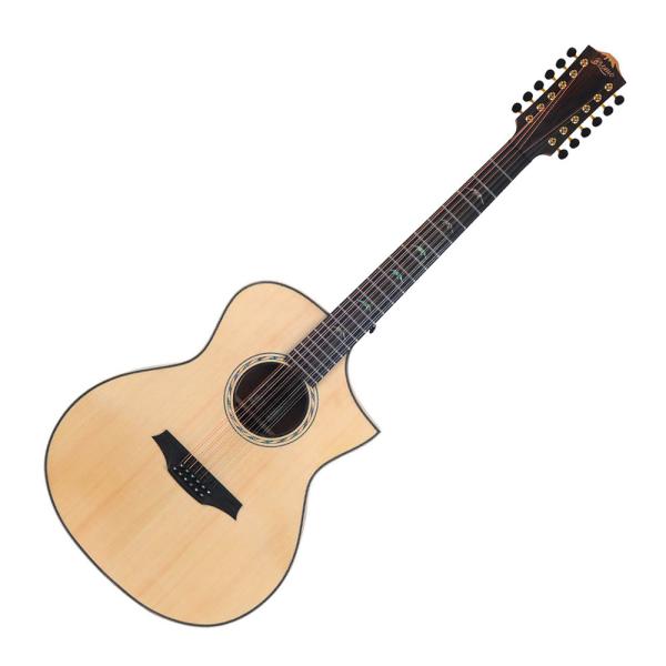 Bromo Guitars ブロモギターズ BAT4CE12 12弦エレクトリックアコースティックギター  BAT4CE12は、ソリッドシトカスプルース・トップと厳選されたマホガニー合板のバック＆サイドを組み合わせた12弦ギターです。シトカ...