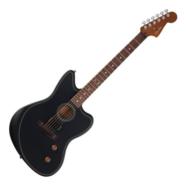 Fender フェンダー Acoustasonic Standard Jazzmaster Black エレクトリックアコースティックギター  Acoustasonic Standard Jazzmasterは、アコースティックとエレクトリ...