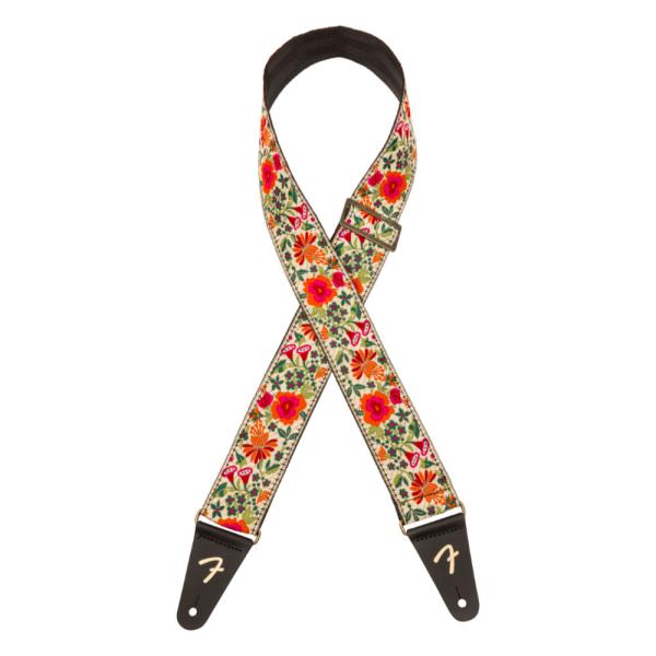 Fender フェンダー Mosaic Jacquard Strap Cream ギターストラップ  Mosaic Jacquard Strapは、鮮やかなマルチカラーの刺繍デザインと、究極の快適さを実現する丈夫なシートベルト裏地が特徴です...