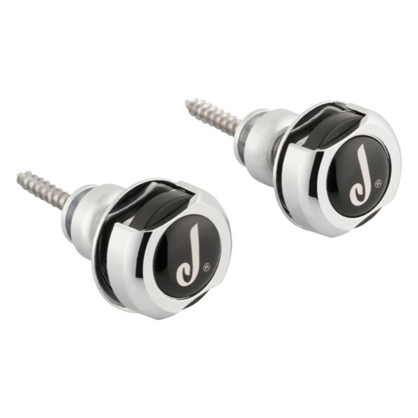 Jackson ジャクソン Strap Locks Chrome ストラップロックピン 2個セット  激しいアクロバティックなステージパフォーマンスでも楽器を安全に保つよう設計されたJackson Strap Locksは、高耐久性のスチー...