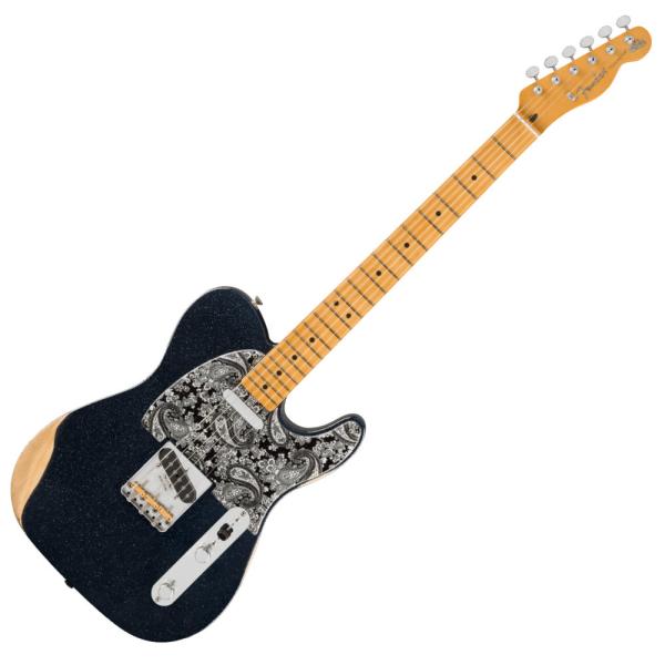 Fender フェンダー Brad Paisley Road Worn Telecaster MN Black Sparkle エレキギター テレキャスター  現代カントリーミュージックシーンを代表するスーパースター、ブラッド・ペイズリーは...
