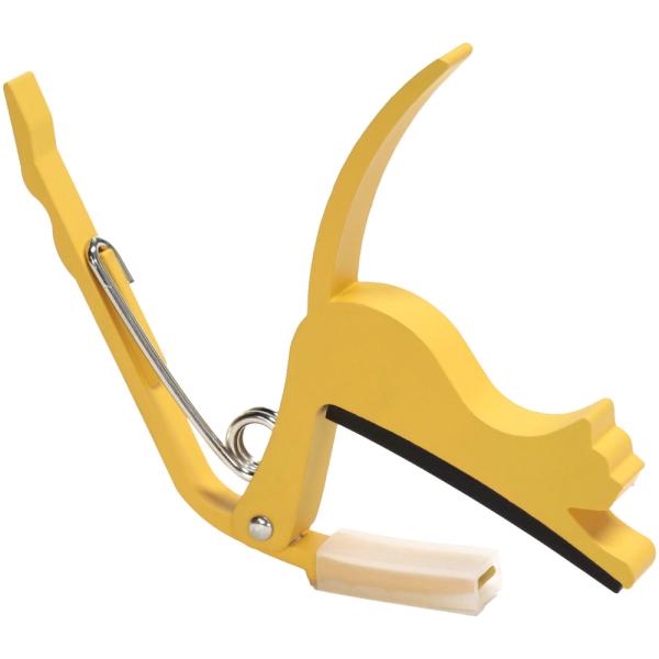 KIKUTANI キクタニ GC-NEKO YEL ねこカポタスト 猫カポ ギターカポ イエロー  「ねこの手かりられます」エレキ・アコギ用 猫カポ 猫が背伸びをしているようなシルエットのエレキギター、アコースティックギター用のカポタストで...