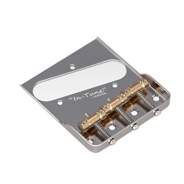 ゴトー GOTOH BS-TC1S-N TLタイプ用ブリッジ ニッケル  ※ギターパーツの取り扱いには、相応の技術と知識が必要になります。自己責任にて、取り扱い可能な方のみ、ご検討下さい。個人的に取り付け時に起った、楽器及びパーツの破損・損...