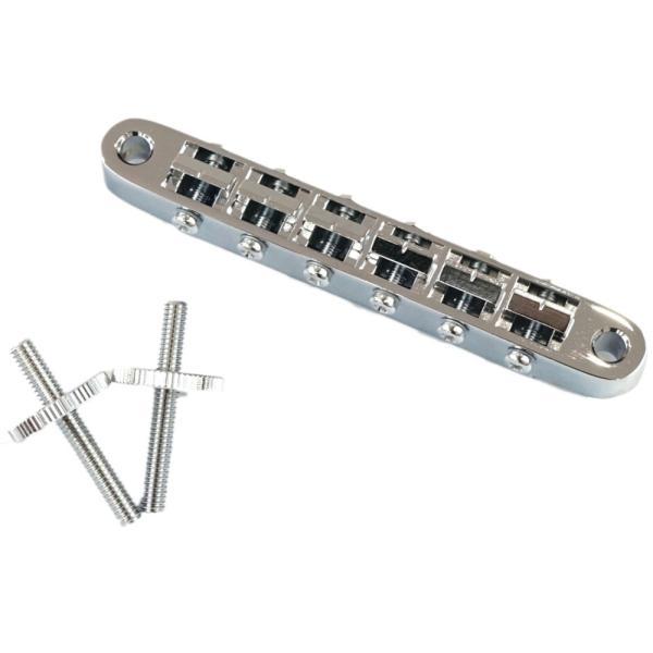 ゴトー GOTOH GE104B-C ギター用ブリッジ クローム  ※ギターパーツの取り扱いには、相応の技術と知識が必要になります。自己責任にて、取り扱い可能な方のみ、ご検討下さい。個人的に取り付け時に起った、楽器及びパーツの破損・損傷等に...