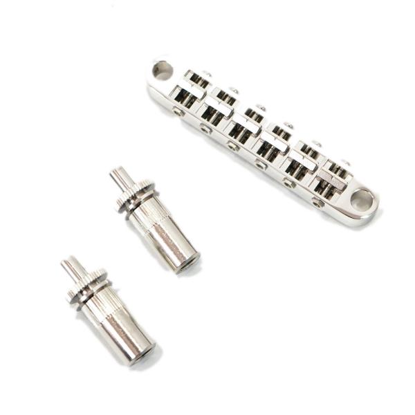 ゴトー GOTOH GE103B-T-N ギター用ブリッジ ニッケル  ※ギターパーツの取り扱いには、相応の技術と知識が必要になります。自己責任にて、取り扱い可能な方のみ、ご検討下さい。個人的に取り付け時に起った、楽器及びパーツの破損・損傷...