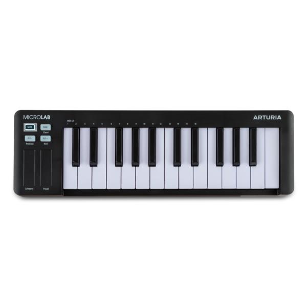 ARTURIA アートリア MICROLAB MK3 BK MIDIキーボード  MicroLab mk3は、妥協のない品質を誇る超コンパクトなMIDIコントローラーです。 クラス最高峰のキータッチ、頑丈なボディ、そして最新のUSB-C接続...