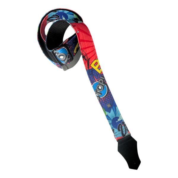 Get'm Get'm ゲットムゲットム Good Vibes Guitar Strap Pop Art ギターストラップ  GET'M GET'Mストラップはロサンゼルスの工房で丁寧にハンドメイドされ、多くの世界的なアーティストからも支持...