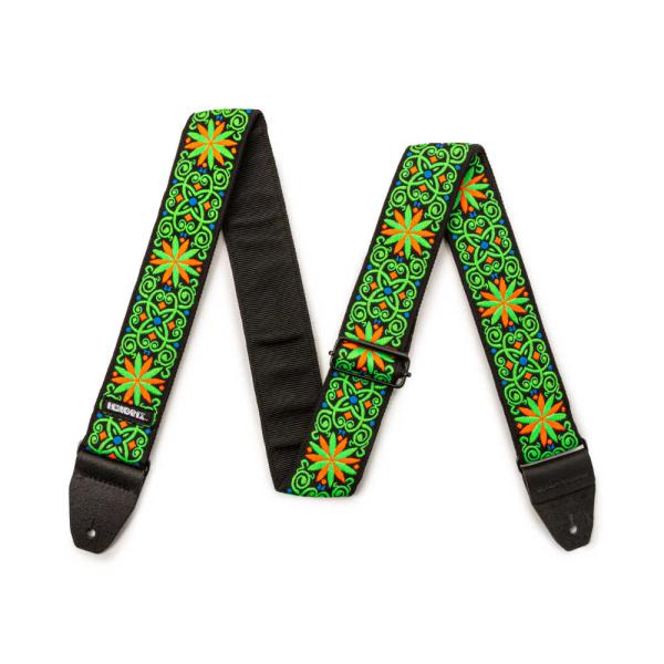 JIM DUNLOP ジムダンロップ JH26 Jimi Hendrix Fillmore Blacklight Strap GREEN ギターストラップ  【JIMI HENDRIX BLACKLIGHT STRAP COLLECTION...
