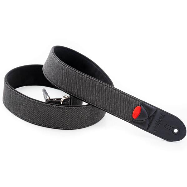 Righton! STRAPS ライトオンストラップ DENIM-50 Black ギターストラップ  DENIM-50は、Roadrunnerコレクションの一員として誕生したパッド入りギターストラップです。耐久性に優れたGRS認証ファブリ...