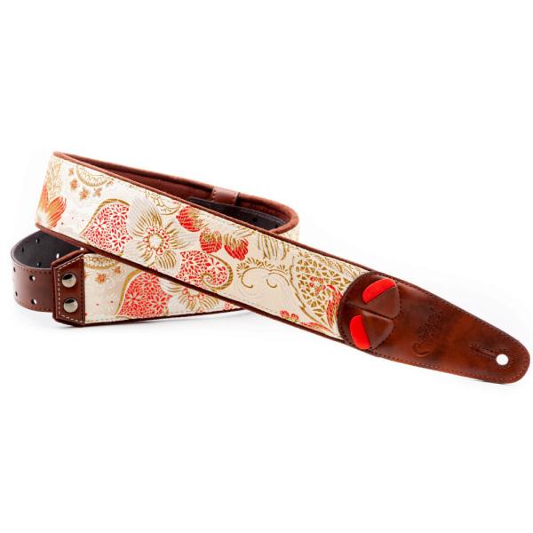 Righton! STRAPS ライトオンストラップ HOKKAIDO Beige ギターストラップ  HOKKAIDOは、北海道の大自然と職人文化から着想を得たシンプルで上品なギターストラップです。控えめながら存在感のある和テイストのデザ...