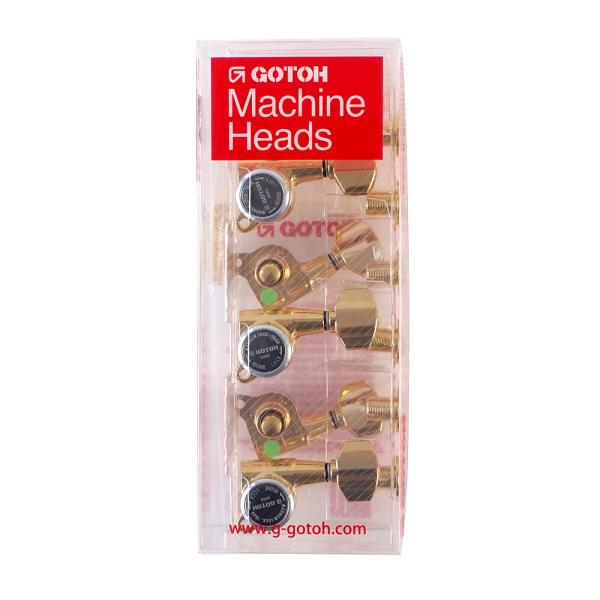 ゴトー GOTOH SG381-MG-T-07-L6-Gold ギター用ペグ  ※ギターパーツの取り扱いには、相応の技術と知識が必要になります。自己責任にて、取り扱い可能な方のみ、ご検討下さい。個人的に取り付け時に起った、楽器及びパーツの破...