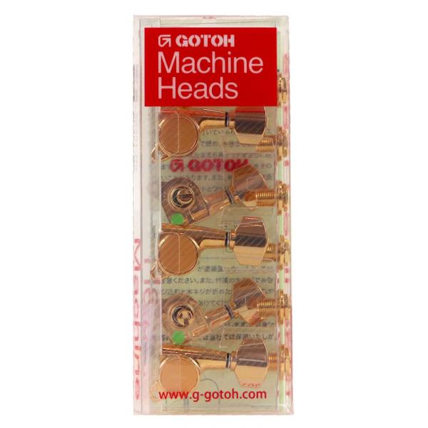 ゴトー GOTOH SG381-MG-07-L6-Gold ギター用ペグ  ※ギターパーツの取り扱いには、相応の技術と知識が必要になります。自己責任にて、取り扱い可能な方のみ、ご検討下さい。個人的に取り付け時に起った、楽器及びパーツの破損・...