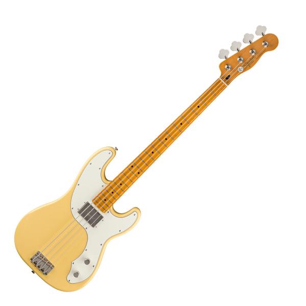 1960年代後半から1970年代初頭のTelecasterモデルのスタイリングを受け継いだClassic Vibe Telecaster Bassは、当時隆盛を極めたハムバッカー搭載の幻の名機です。ネックポジションに搭載されたFenderデ...