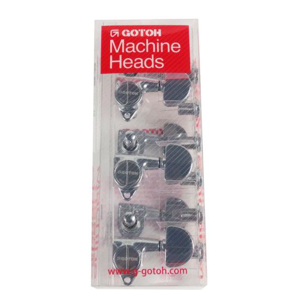 ゴトー GOTOH SG301-20-L3R3-Chrome ギター用ペグ  ※ギターパーツの取り扱いには、相応の技術と知識が必要になります。自己責任にて、取り扱い可能な方のみ、ご検討下さい。個人的に取り付け時に起った、楽器及びパーツの破損...