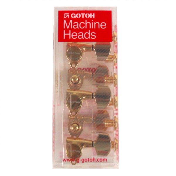 ゴトー GOTOH SG301-01-L3R3-Gold ギター用ペグ  ※ギターパーツの取り扱いには、相応の技術と知識が必要になります。自己責任にて、取り扱い可能な方のみ、ご検討下さい。個人的に取り付け時に起った、楽器及びパーツの破損・損...