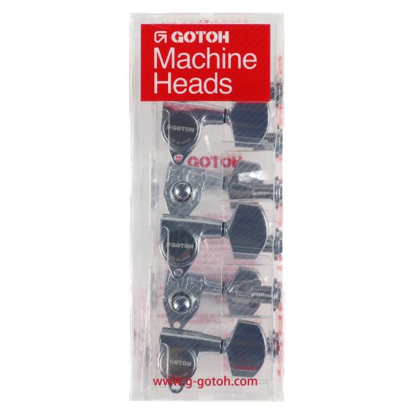 ゴトー GOTOH SG301-01-L3R3-Chrome ギター用ペグ  ※ギターパーツの取り扱いには、相応の技術と知識が必要になります。自己責任にて、取り扱い可能な方のみ、ご検討下さい。個人的に取り付け時に起った、楽器及びパーツの破損...