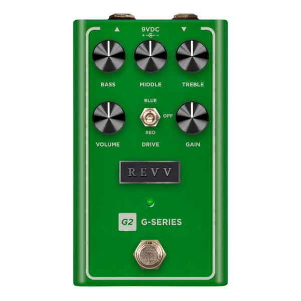 REVV Amplification レヴ アンプリフィケーション G2 V2 オーバードライブ ギターエフェクター  V2サーキット搭載、多ジャンルにフィットする汎用性の高いオーバードライヴ・ペダル「G2 V2」  カナダのハイエンドなア...