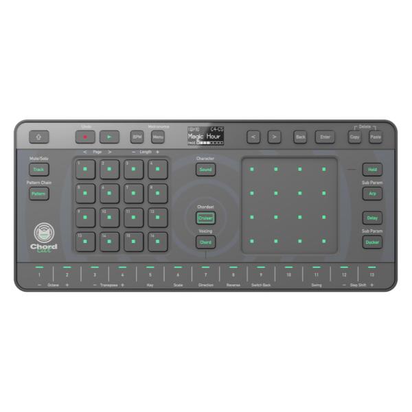 AlphaTheta CHORDCAT GROOVE BOX アルファシータ グルーブボックス  Chord Cruiserで、音楽制作の大海原へ漕ぎ出そう  Chordcatは、新たなアイデアを生み出し、それをスムーズに形にできるようサポ...