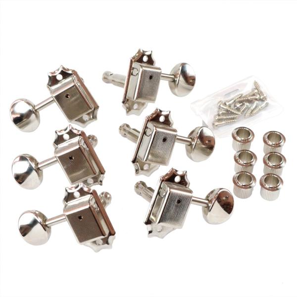 ゴトー GOTOH SD90-05M-L3R3-Nickel ギター用ペグ  ※ギターパーツの取り扱いには、相応の技術と知識が必要になります。自己責任にて、取り扱い可能な方のみ、ご検討下さい。個人的に取り付け時に起った、楽器及びパーツの破損...