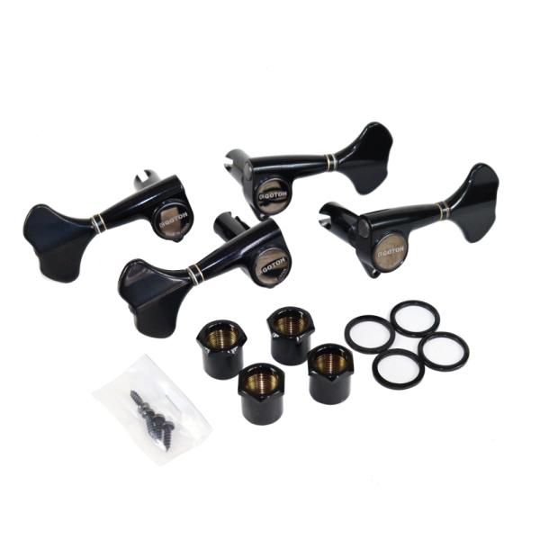 ゴトー GOTOH GB707-L2R2-Black ベース用ペグ  ※ギターパーツの取り扱いには、相応の技術と知識が必要になります。自己責任にて、取り扱い可能な方のみ、ご検討下さい。個人的に取り付け時に起った、楽器及びパーツの破損・損傷等...