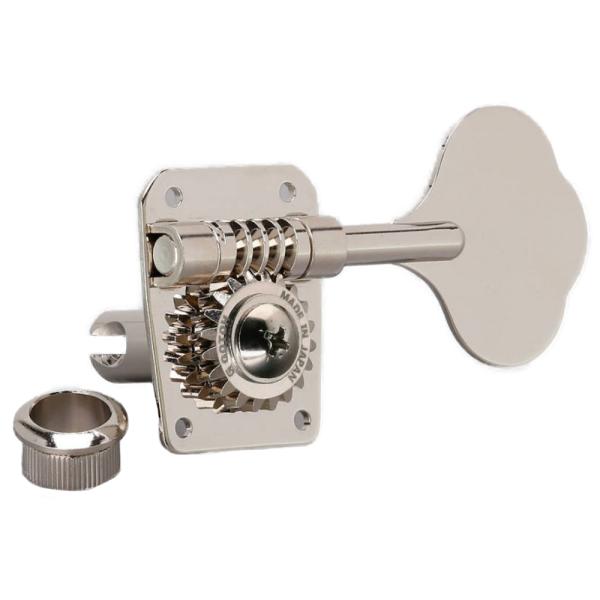 ゴトー GOTOH GB10-L4-Nickel ベース用ペグ  ※ギターパーツの取り扱いには、相応の技術と知識が必要になります。自己責任にて、取り扱い可能な方のみ、ご検討下さい。個人的に取り付け時に起った、楽器及びパーツの破損・損傷等につ...
