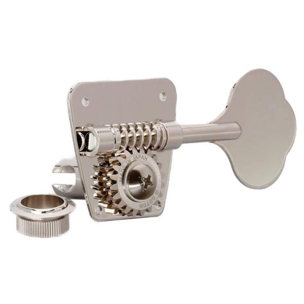 ゴトー GOTOH FB30-L4-Nickel ベース用ペグ  ※ギターパーツの取り扱いには、相応の技術と知識が必要になります。自己責任にて、取り扱い可能な方のみ、ご検討下さい。個人的に取り付け時に起った、楽器及びパーツの破損・損傷等につ...