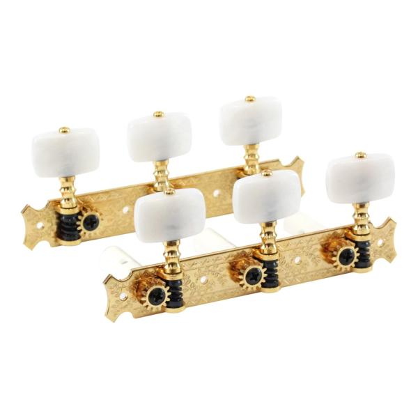 ゴトー GOTOH 35G620-EW-Gold クラシックギター用ペグ  ※ギターパーツの取り扱いには、相応の技術と知識が必要になります。自己責任にて、取り扱い可能な方のみ、ご検討下さい。個人的に取り付け時に起った、楽器及びパーツの破損・...