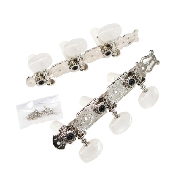 ゴトー GOTOH 35G450N-Nickel クラシックギター用ペグ  ※ギターパーツの取り扱いには、相応の技術と知識が必要になります。自己責任にて、取り扱い可能な方のみ、ご検討下さい。個人的に取り付け時に起った、楽器及びパーツの破損・...