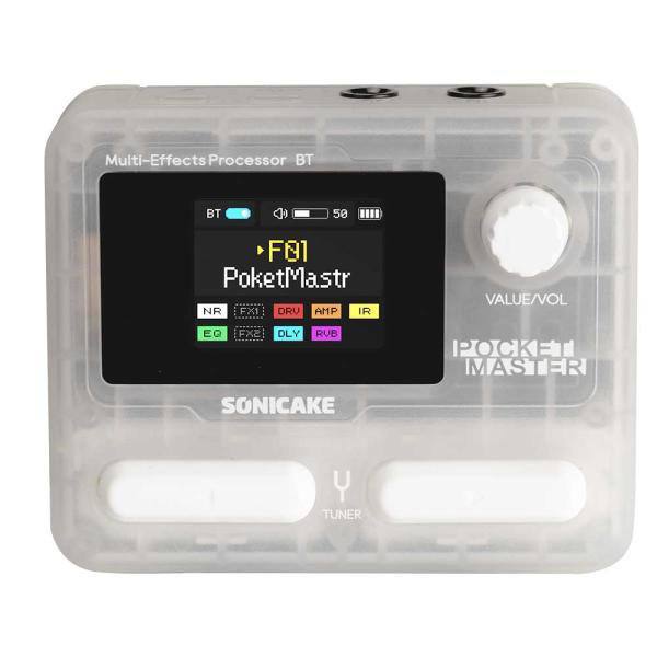 ソニケーキ Sonicake Pocket Master QME-10TWH クリアホワイト マルチエフェクター  Pocket Master（ポケットマスター）は、コンパクトなマルチエフェクターで、強力な回路設計と高品質なデジタルエフェク...