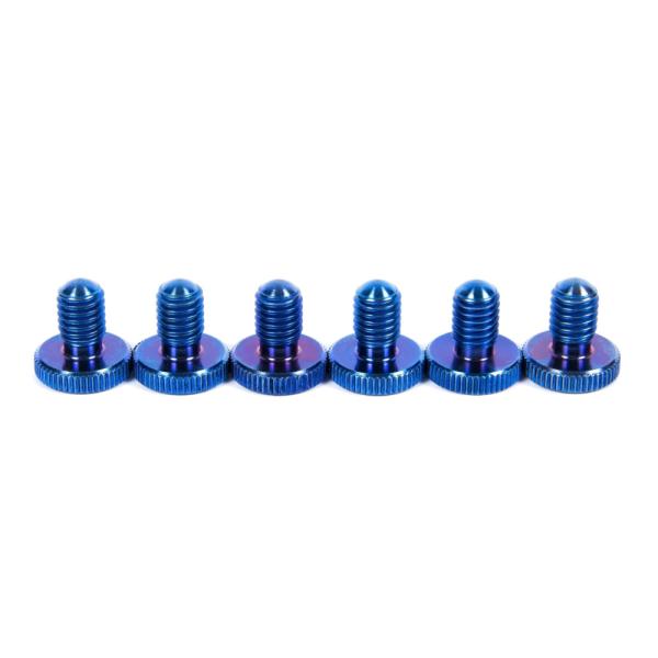FU-Tone エフユートーン Titanium Fine Tuners Set (6)-BLUE チタン製 フロイドローズ ファインチューンダイヤル 6個セット  ※パーツの取り扱いには、相応の技術と知識が必要になります。自己責任にて取り...
