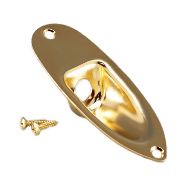 ゴトー GOTOH JCS-1GG 舟形 ジャックプレート ゴールド  ※ギターパーツの取り扱いには、相応の技術と知識が必要になります。自己責任にて、取り扱い可能な方のみ、ご検討下さい。個人的に取り付け時に起った、楽器及びパーツの破損・損傷...