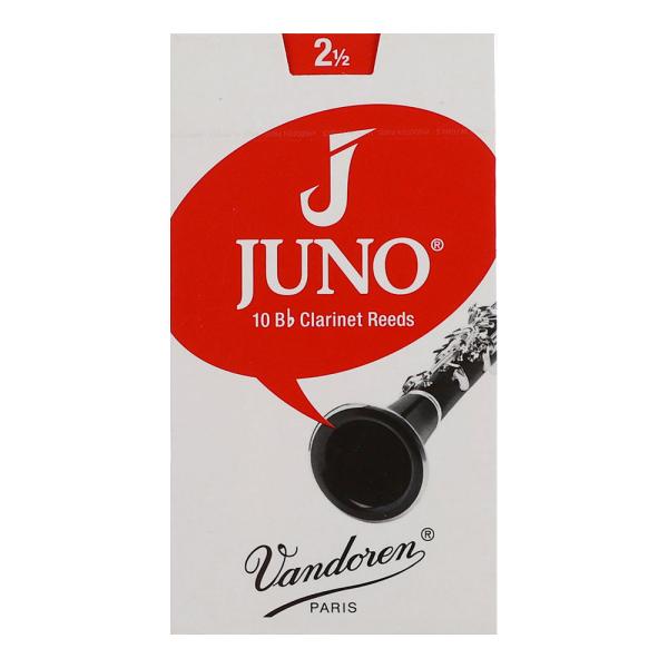 Vandoren バンドーレン JCR0125 JUNO B♭クラリネット用リード 10枚入り ［2.5］  ※商品の性質上、商品の返品・交換はお受け出来ませんのでご了承下さい。  JUNOリードは、トラディショナルやV.12に使われるケー...
