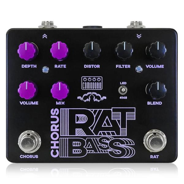 Comodoro コモドーロ CHORUS RAT BASS ディストーション コーラス ベースエフェクター  Comodoro CHORUS RAT BASSは、Comodoroの友人であり、世界的なエッグパンクシーンを牽引するPriso...