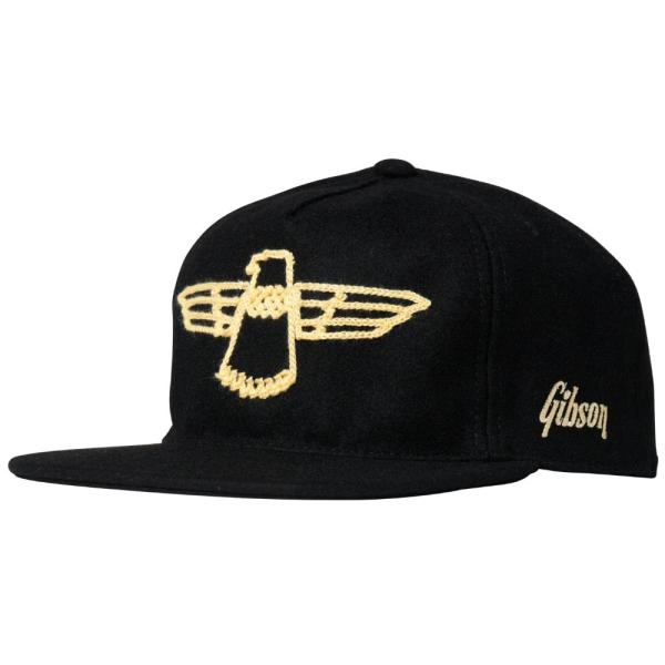 GIBSON ギブソン GA-TBIRDWHT Charcoal Thunderbird Wool Snapback サンダーバード キャップ  ギブソンを代表するエレキベース「サンダーバード」のロゴマークがデザインされたスナップバックキャ...