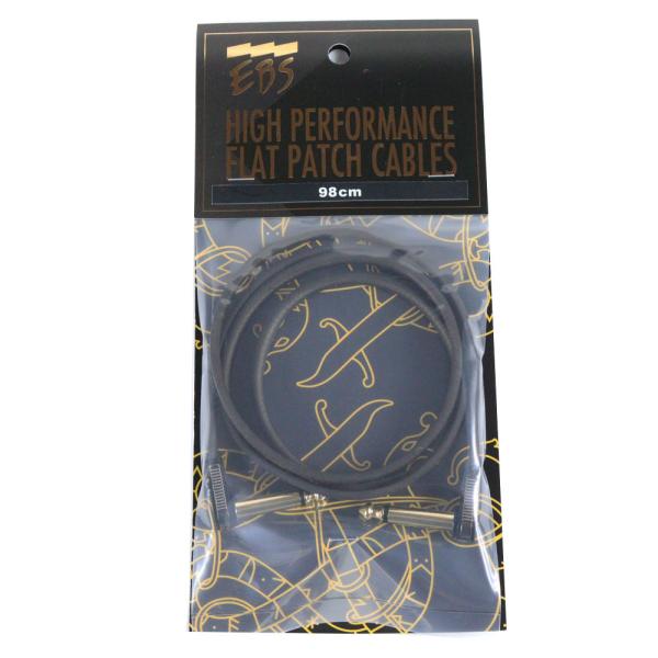EBS PCF/HP98 98cm LL フラットパッチケーブル  High Performance Flat Patch Cables  新しい錫メッキ銅編組シールドにより、シールド性能が大幅に向上し、ペダルボードでの信号損失が無くなりま...