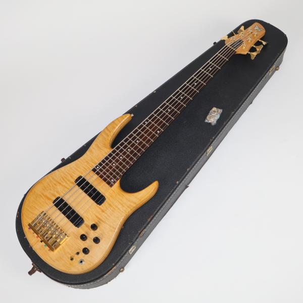 【中古】 Fodera フォデラ AJ-6 Maple 1991年製 6弦ベース メイプルトップ アッシュバック スルーネック エレキベース  世界的に人気のハイエンドベースブランド フォデラの6弦ベース AJ-6の中古品です。 純正ハード...