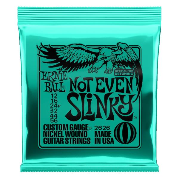 ERNIE BALL/アーニーボール Not Even Slinky(エレキギター弦)12-16-24P-32-44-561セットでの販売です。ダウンチューニング用の極太ゲージです。