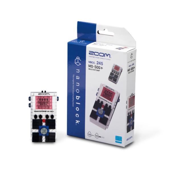 ZOOM ズーム nanoblock MS-50G+ 190ピース ナノブロック パズル  小さいは楽しい  KAWADAのnanoblockとのコラボレーション企画により、ZOOMの大人気ギター用エフェクトペダル『MS-50G+ Mult...