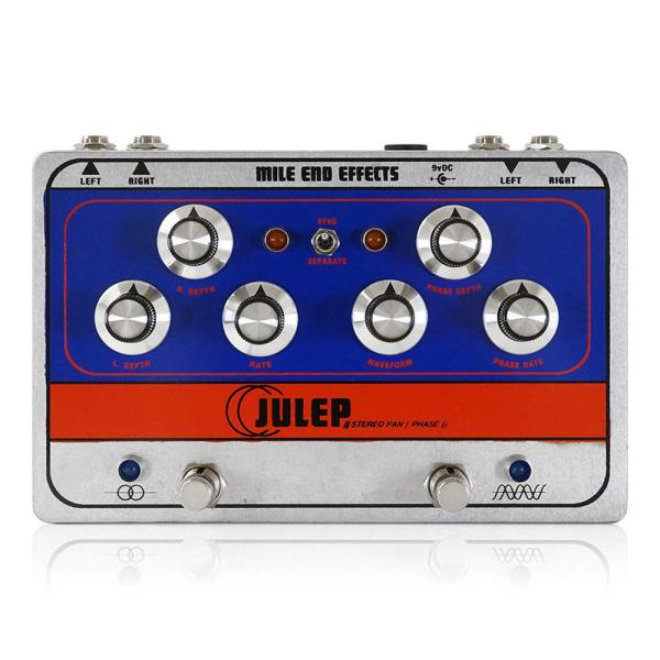 Mile End Effects JULEP パンニング トレモロ フェイザー ギターエフェクター  マイルエンドエフェクツ / ジュレップ  Mile End Effects JULEPは、シロップのような泡立ちのヴァイブエフェクトから、...