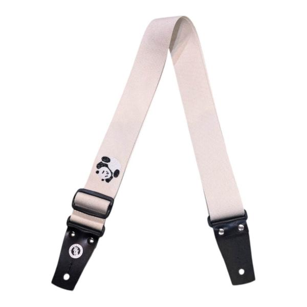 Grande uomo グランデウオモ TENDER STRAP TS-2 AC でんぐりパンダ ギターストラップ  本体に柔らかくて肩への馴染みの良いアクリル製のベルトを使用したストラップです。  こちらはイラストレーターのすなやますなこ...