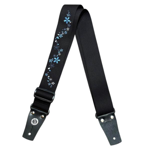 Grande uomo グランデウオモ TENDER STRAP TS-2 AC 蒼桜 ギターストラップ  本体に柔らかくて肩への馴染みの良いアクリル製のベルトを使用したストラップです。  剣先の革はしっかりとした本革を使う事により、強度も...