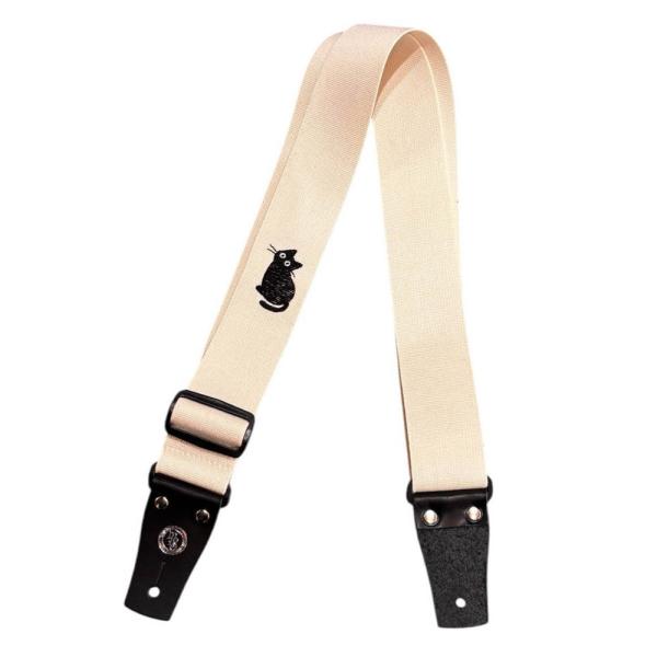Grande uomo グランデウオモ TENDER STRAP TS-2 AC おすわりねこ ギターストラップ  本体に柔らかくて肩への馴染みの良いアクリル製のベルトを使用したストラップです。  剣先の革はしっかりとした本革を使う事により...