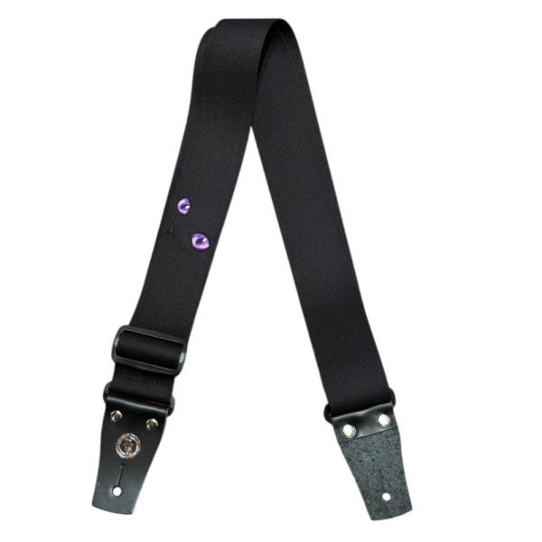 Grande uomo グランデウオモ TENDER STRAP TS-2 AC ねこ タンザナイト 12月 ギターストラップ  本体に柔らかくて肩への馴染みの良いアクリル製のベルトを使用したストラップです。  剣先の革はしっかりとした本革...