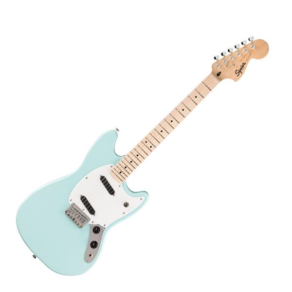 Squier スクワイア スクワイヤー Sonic Mustang MN Daphne Blue エレキギター  Squier Sonic Mustangは、すぐにギターを始めたいと考えている向上心溢れるプレイヤーに最適な楽器です。アイコニ...