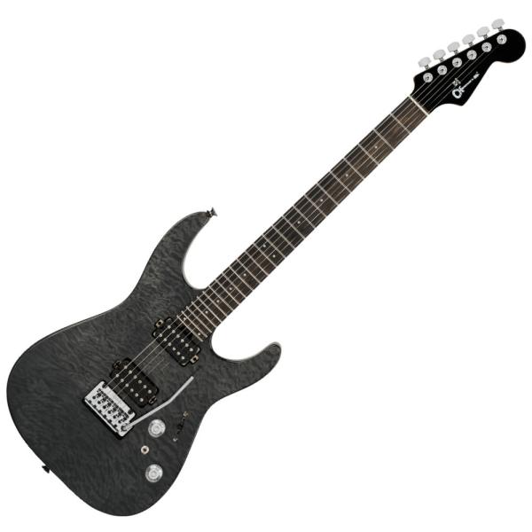 Charvel シャーベル Pro-Mod Plus DK24 HH 2PT EB QM Ebony Fingerboard - Midnight Ocean エレキギター  Pro-Mod Plus Dinky DK24 2PTは、滑らか...